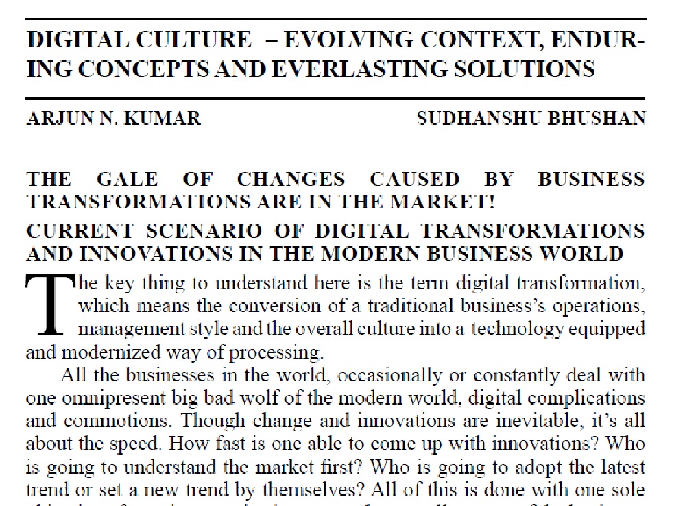 Digital Culture – Evolving Context, Enduring Concepts And Everlasting ...