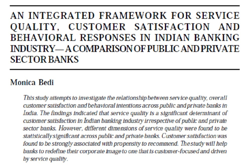 Service Quality, Customer Satisfaction And Behavioral Responses In ...
